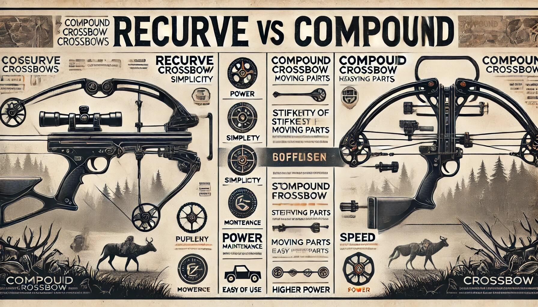 Differences between Recurve and Compound Crossbow - WILD Trend