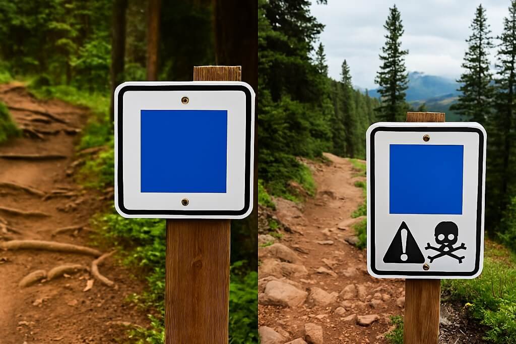 MTB Trail Signs and Ratings Explained - WILD Trend